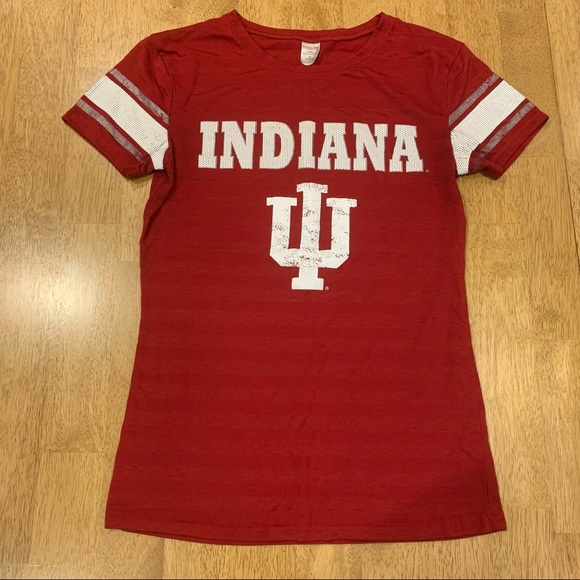 Sideline Apparel | Tops | Iu Indiana University Red White Shirt M ...